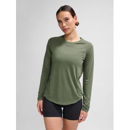 Hummel T-Shirt Raglan&auml;rmel Hmlmt Vanja Multisport Damen in DEEP LICHEN GREEN | Gr.: L