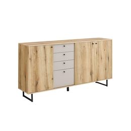 home24 Sideboard Cappya in Eiche | Gr.: onesize
