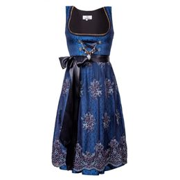 Edelnice Midi Dirndl 2-teilig Josepha in blau | Gr.: 44