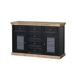 home24 Massives Sideboard Newhaven in Marmor Schwarz | Gr.: onesize