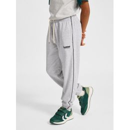 Hummel Verstellbare Taille Hose Hmljr Loose Kinder in LIGHT GREY MELANGE/BLACK | Gr.: 134