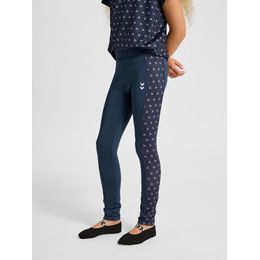 Hummel Leggings Hmljr Mix M&auml;dchen in BLACK IRIS | Gr.: 134