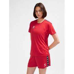 Hummel T-Shirt Hmlauthentic Damen in TRUE RED | Gr.: S