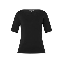 More & More More & More klassisches Basic-Kurzarmshirt in black | Gr.: 40