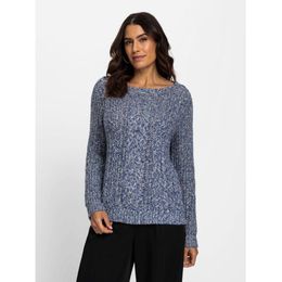 WITT WEIDEN Pullover in rauchblau-meliert | Gr.: 44