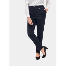 GOLDNER B&uuml;gelfaltenhose mit Teildehnbund in marine | Gr.: 42
