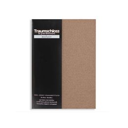 Traumschloss Exclusiv Edel-Jersey Spannbettlaken in cappuccino | Gr.: 90-100 x 200 cm