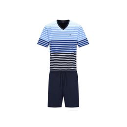 Hajo Pyjama in Blau/Grau | Gr.: 3XL