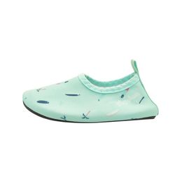 Playshoes Barfu&szlig;-Schuh Surfbrett Palmen in mint | Gr.: 30/31