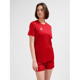 Hummel T-Shirt Hmlessential Damen in TRUE RED | Gr.: XL