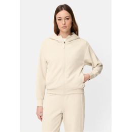 Camel Active Sweatjacke mit Kapuze in Perlwei&szlig; | Gr.: 4XL