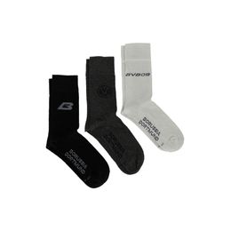 BVB Business Socken 3-er Set in schwarz, anthrazit und hellgrau | Gr.: 43-46