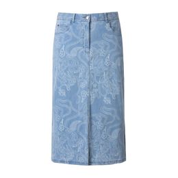 Ulla Popken Jeansrock in blue denim | Gr.: 50-normalgroesse