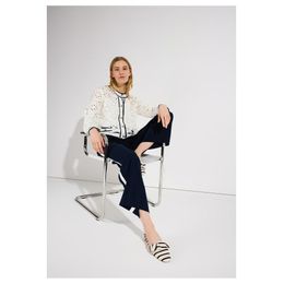 More & More More & More feminine Lochmuster-Strickjacke in offwhite | Gr.: 44
