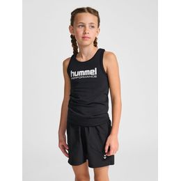 Hummel T-Shirt Ringerr&uuml;cken Hmljr Pulse M&auml;dchen in BLACK | Gr.: 110/116
