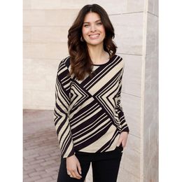 Sieh an! Langarm-Shirt in schwarz-sand-bedruckt | Gr.: 38