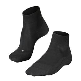 Falke Damen Laufsocken "RU4 Light Performance Short", Gr. 37schwarz melange, Materialmix, Socken, leichte Laufsocke mit mittlerer Polsterung,