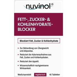 Nuvinol Fett- & Zucker- & Kohlenhydrateblock.Tabl. 45 St