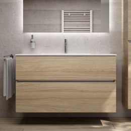 evineo ineo5 evo Unterschrank B: 121 cm, 2 Ausz&uuml;gen, mit Griffmulde, f&uuml;r Duravit ME by Starck Waschtisch,, BE0716OA,