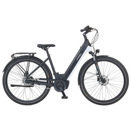 E-Bike Prophete "Geniesser 4.8" Gr. 48, schwarz (grau, schwarz), Elektrofahrr&auml;der, 48cm, 28 Zoll (71,12cm), Pedelec, Elektrofahrrad f&uuml;r Damen u. Herren