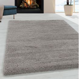 Hochflor-Teppich Ayyildiz Teppiche "FLUFFY 3500", beige, B:280cm H:50mm L:370cm, Polypropylen (PP), Teppiche, Langflor, Shaggy, uni, robust, auch in rund erh&auml;ltlich, Wohnzimmer