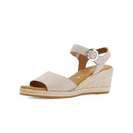 Keilsandalette Gabor "Keilsandalette", Damen, Gr. 38, beige, Schuhe