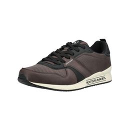 Scotch & Soda Sneaker SCOTCH & SODA "Scotch & Soda Sneaker Lederimitat", Herren, Gr. 44, braun, schwarz, Lederimitat, Schuhe Sneaker