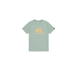 T-Shirt Alpha Industries "Basic T-Shirt BL", Herren, Gr. L, frost gr&uuml;n, Obermaterial: 100% Baumwolle, Shirts T-Shirt