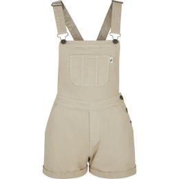 Urban Classics Damen Jumpsuit "Urban Classics Damen Ladies Organic Short Dungaree"sanftes wei&szlig; raw, Gr. XL, unifarben, 50% Baumwolle (Bio), 48%