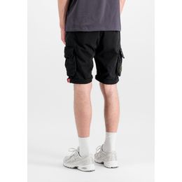 Shorts Alpha Industries "Crew Short Patch", Herren, Gr. 32, Normalgr&ouml;&szlig;en, schwarz, Obermaterial: 98% Baumwolle, 2% Elastan; Futter: 100% Baumwolle, Hosen Shorts