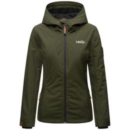 Marikoo Damen Sportliche Outdoorjacke &Uuml;bergangs Regenjacke mit Kapuze Brombeere