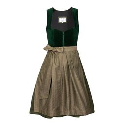 Midi Dirndl Livia Samt Gr&uuml;n