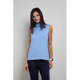 Tanktop Seidel Moden, Damen, Gr. 40, hellblau, Jersey, Obermaterial: 94% Viskose, 6% Elasthan, figurumspielend h&uuml;ftbedeckend, Rundhals, Tops Tanktop, MADE IN GERMANY