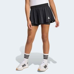 Sweatrock adidas Sportswear "HOUSE OF TIRO SKORT", M&auml;dchen, Gr. 116, schwarz, sanftes wei&szlig;, sanftes wei&szlig;, Obermaterial: 100% Polyester, R&ouml;cke