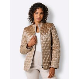 CREATION L PREMIUM Witt Damen Leichtdaunenjacke mit 2 Tragevarianten, beige, Gr&ouml;&szlig;e 50