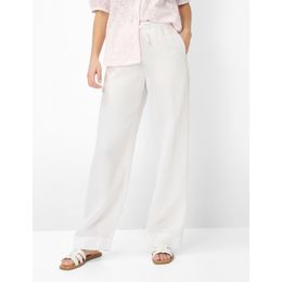 Brax Damen Marlenehose Style FARINA WHITE, wei&szlig;, Gr. 48L