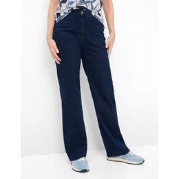 Raphaela by Brax Damen Marlenehose Style PEGGY FLARED DARK BLUE, denim dunkelblau, Gr. 40K