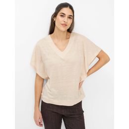 Brax Damen Shirt Style CASSIE S sandshell, Beige, Gr. 42
