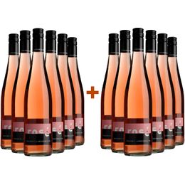 Weingut Langenwalter 6+6 Paket Cuv&eacute;e Ros&eacute; 2024 Trocken - Pfalz &ndash; Probierpaket Qualit&auml;tswein