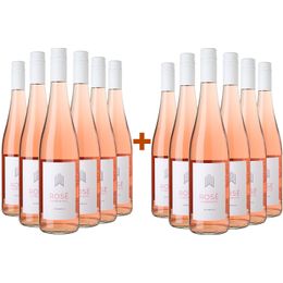 Weingut Weinreich 6+6 Paket Farbenspiel Ros&eacute; BIO Cuv&eacute;e 2024 Trocken - Rheinhessen &ndash; Probierpaket Qualit&auml;tswein