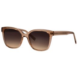 Marc O'Polo MARC O'POLO Damen Sonnenbrille "Modell 506235"champagner, transparent, durchscheinend, leicht gl&auml;nzend, Sonnenbrillen, Form Butterfly, Logoschriftzug