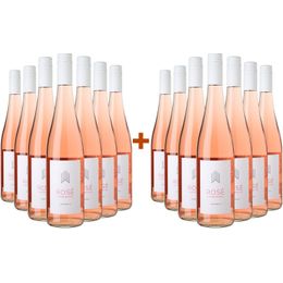 Weingut Weinreich 7+7 Paket Farbenspiel Ros&eacute; BIO Cuv&eacute;e 2024 Trocken - Rheinhessen &ndash; Probierpaket Qualit&auml;tswein
