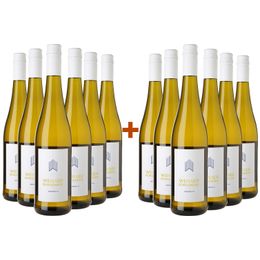 Weingut Weinreich 6+6 Paket Weissburgunder Wei&szlig;burgunder 2024 Trocken - Rheinhessen &ndash; Probierpaket Qualit&auml;tswein