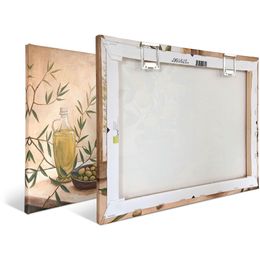 Wandbild Artland, B:120cm H:90cm, gr&uuml;n, Leinwand, Wohnzimmer, Bilder, "Blumenwiese I", als Leinwandbild, Poster in verschied. Gr&ouml;&szlig;en