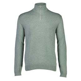 LINDBERGH Herren Troyer "Troyer Slim Fit"jade gr&uuml;n mel, Gr. L, Obermaterial: 80% Viskose, 20% Nylon, Pullover