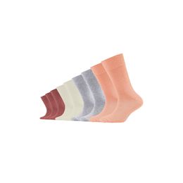 s.Oliver Damen Socken "Socken Kinder Str&uuml;mpfe mit weichem Bund Baumwolle Pflegeleicht", Gr. 31, orange, 80% Baumwolle, 17% Polyamid, 3% Elasthan,