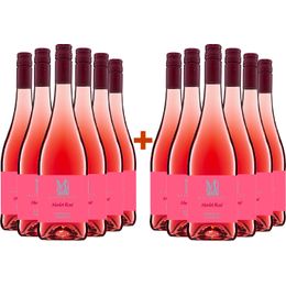 Haltinger Winzer eG 6+6 Paket Masterpiece Merlot Ros&eacute; 2024 Trocken - Baden &ndash; Probierpaket Deutscher Wein