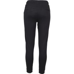 Urban Classics Damen Sweathose "Urban Classics Damen Ladies Interlock Jogpants"schwarz, wei&szlig;, Gr. XS, gestreift, 100% Baumwolle, Hosen