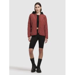 Khujo Damen Steppjacke "MALAR", rot, Gr. S, unifarben, Web, 78% Nylon, 22% Baumwolle, Jacken
