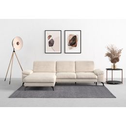 Sit & More Ecksofa SIT & MORE, B:301cm H:84cm T:195cm, beige, 100% Polyester, Wohnzimmer, Sofas, "Cabana L-Form", Recamiere, wahlweise mit Sitztiefen-,